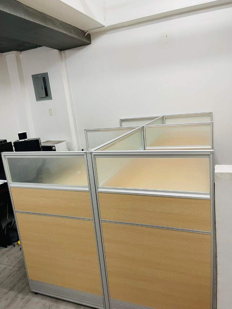 Office Modular Partition Fishbone U-Type Layout (Installation Included ...