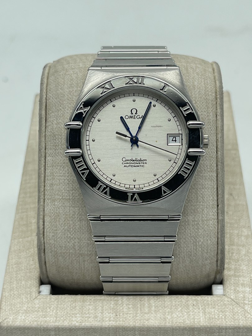 Omega Constellation Silver Dial Steel, Luxury, Watches on Carousell