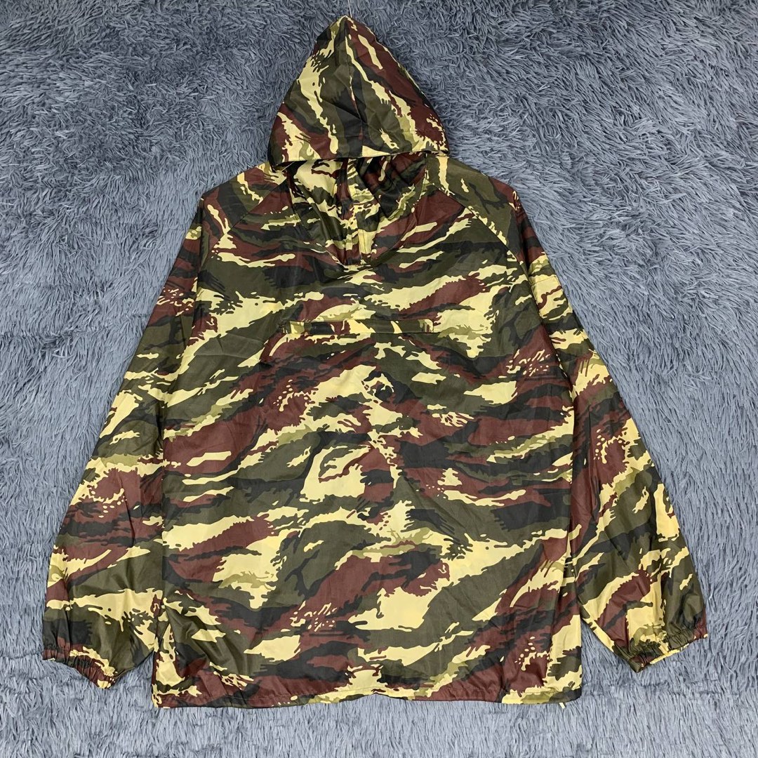 (P24) Camouflage Camo Windbreaker Jacket Army Military Askar avirex ...