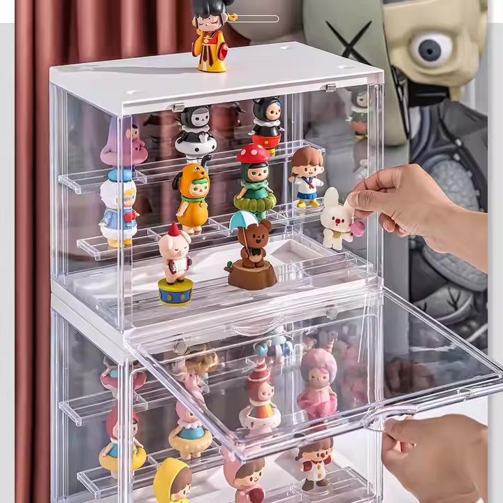 Authentic POP MART 400% Figurine Display Box Container (Transparent ...