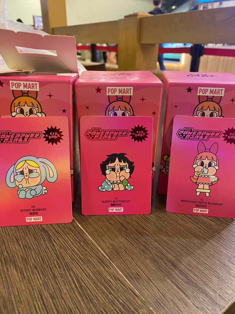 Popmart Powerpuff Girls x Crybaby, Hobbies & Toys, Toys & Games on ...