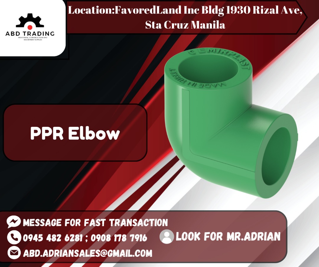 PPR Elbow, Commercial & Industrial, Construction Tools & Equipment on ...