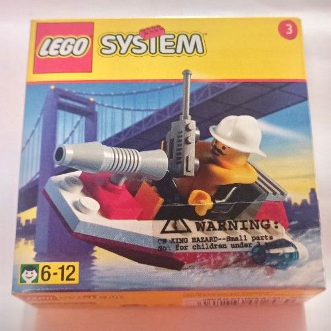 Rare Lego 1248 Fire Boat Town System 系列 已絕版 vintage (1999年出產), 興趣及遊戲 ...