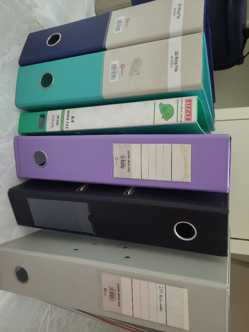 Ring Files and files total of 6, Hobbies & Toys, Stationery & Craft ...