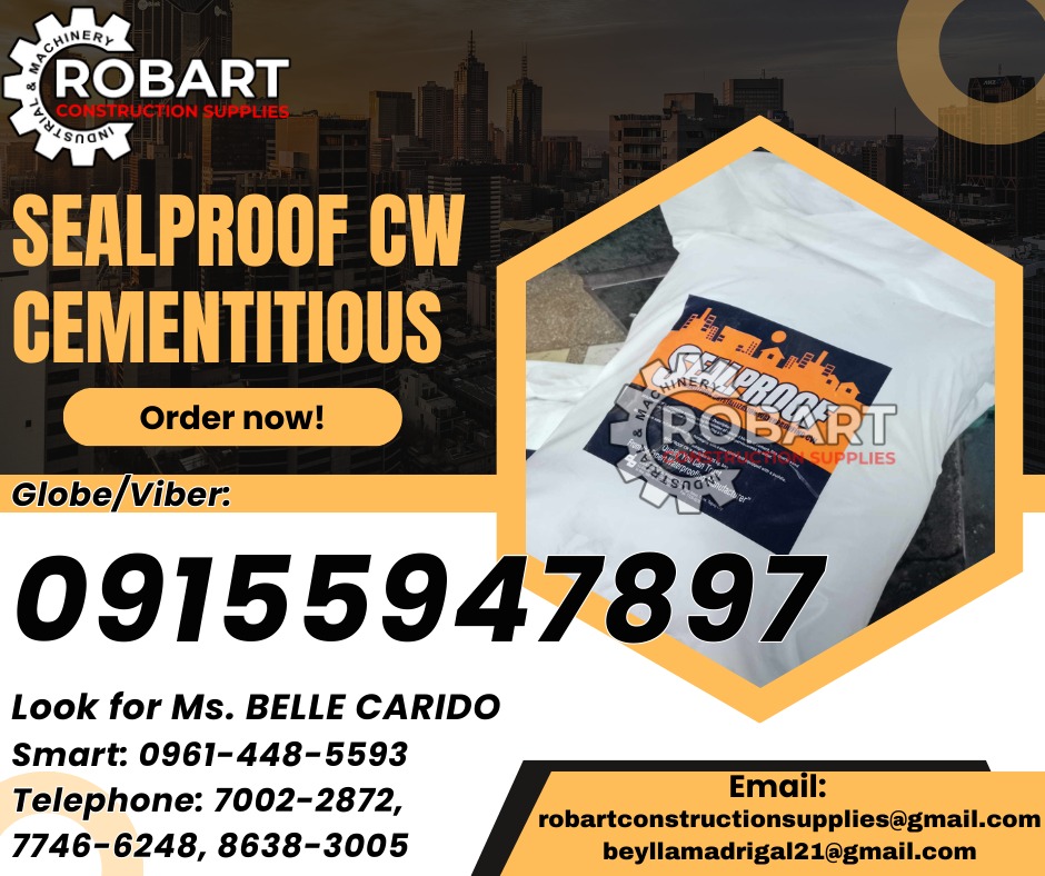 Sealproof CW Cementitious, Commercial & Industrial, Construction Tools & Equipment on Carousell