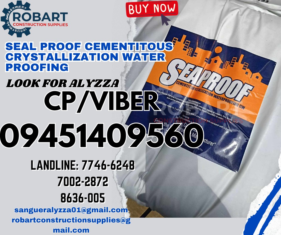 Sealproof CW CEMENTITIOUS crystallization waterproof, Commercial & Industrial, Construction ...