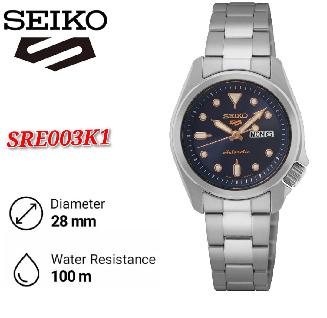 Seiko 5 Sports Superman SRE003K1 Automatic Blue Dial Hardlex Crystal ...