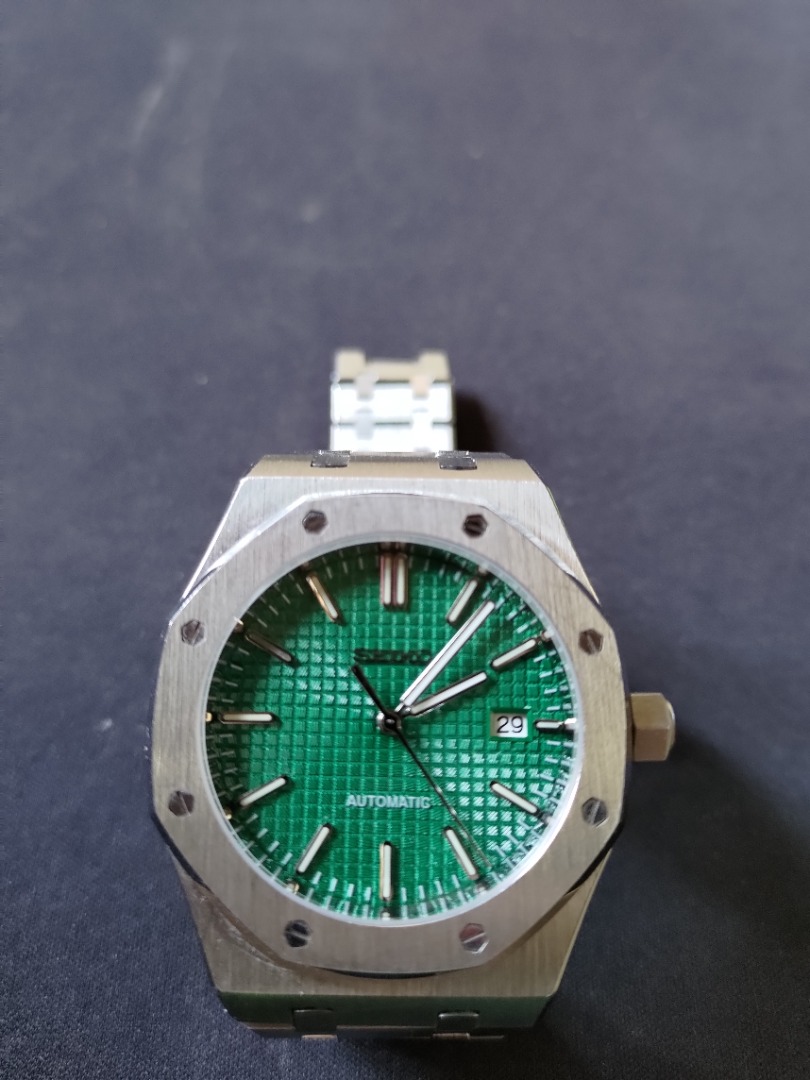 SEIKO AP MOD AUDEMARS PIGUET ROYAL OAK MOD AUTOMATIC WATCH, Men's ...
