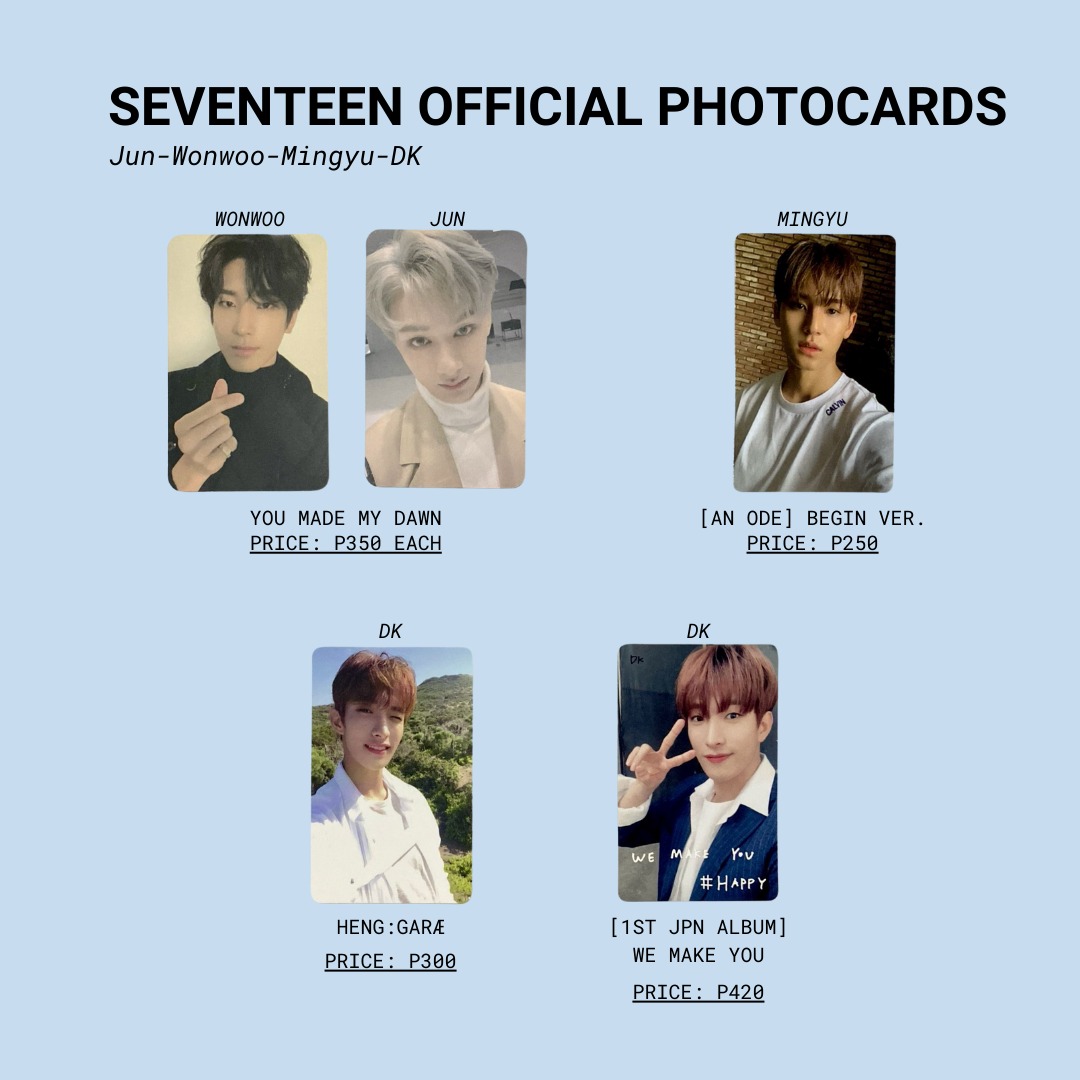 Seventeen Official Photocards, Hobbies & Toys, Memorabilia ...