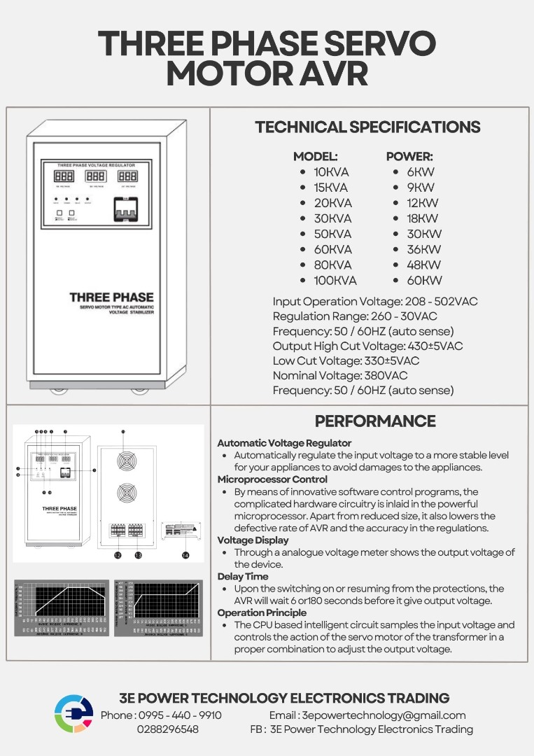THREE PHASE AVR, Computers & Tech, Office & Business Technology on ...