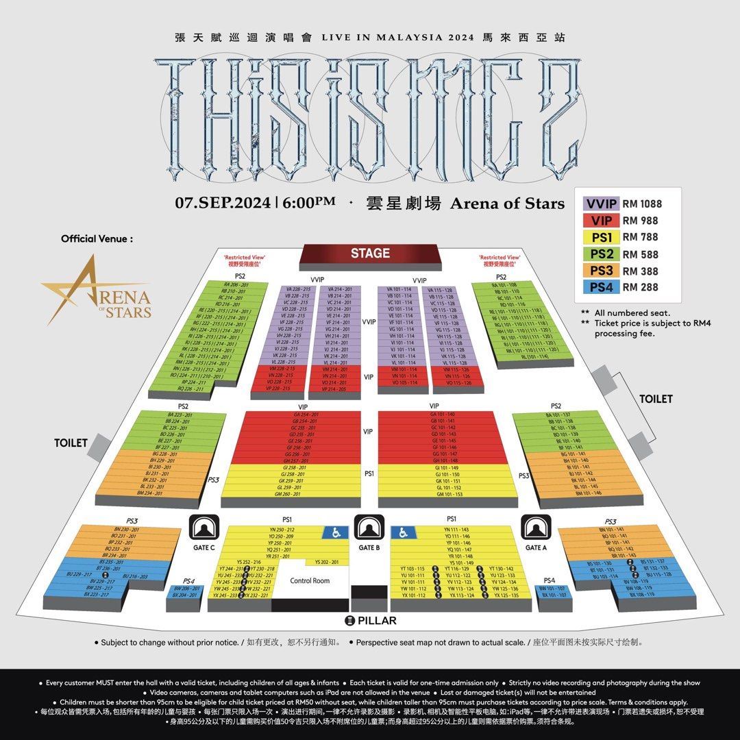 Ticket mc cheung ps3x2, Looking For on Carousell