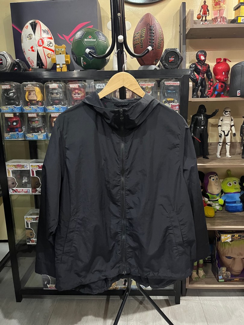 Uniqlo Parka Hoodie Jacket (Unisex) / Black/ XL, Men's Fashion, Coats ...