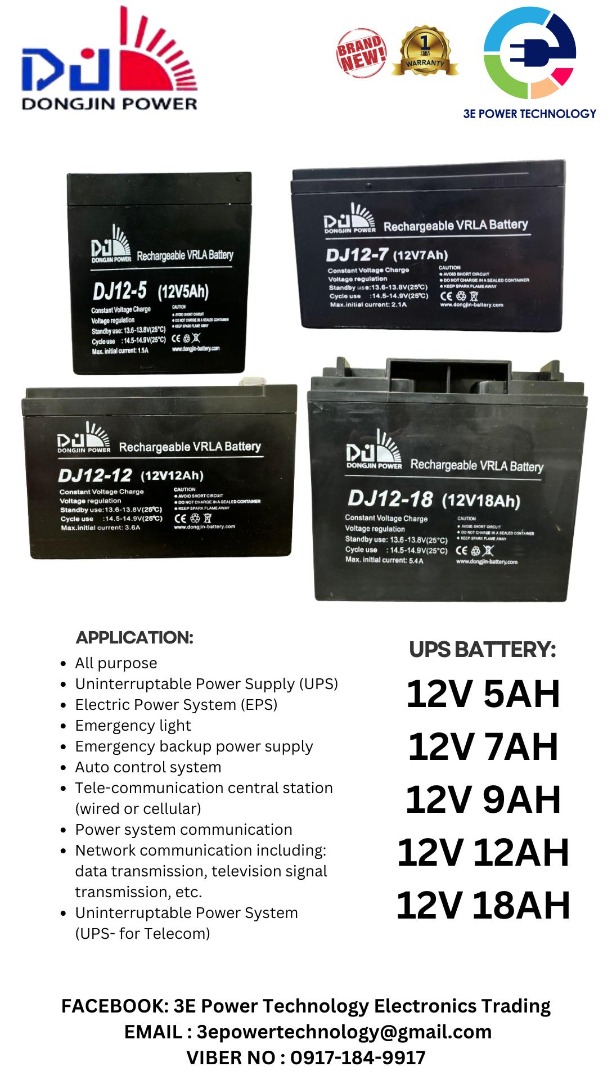 UPS BATTERY (SEALED LEAD ACID), Computers & Tech, Office & Business ...