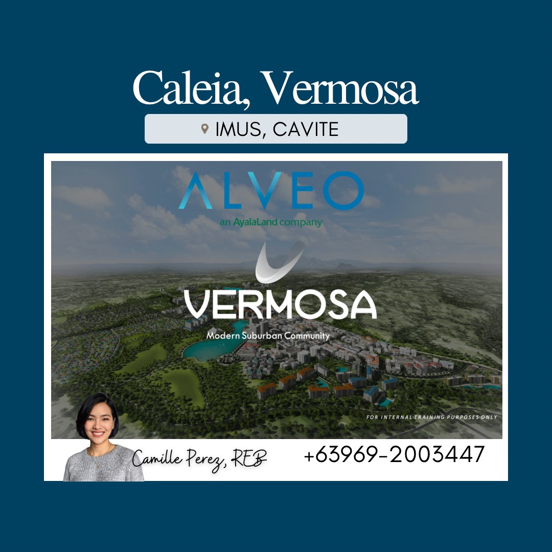 Prime lot in Imus Cavite Vermosa Caleia Pre Selling Premium Lot an ...