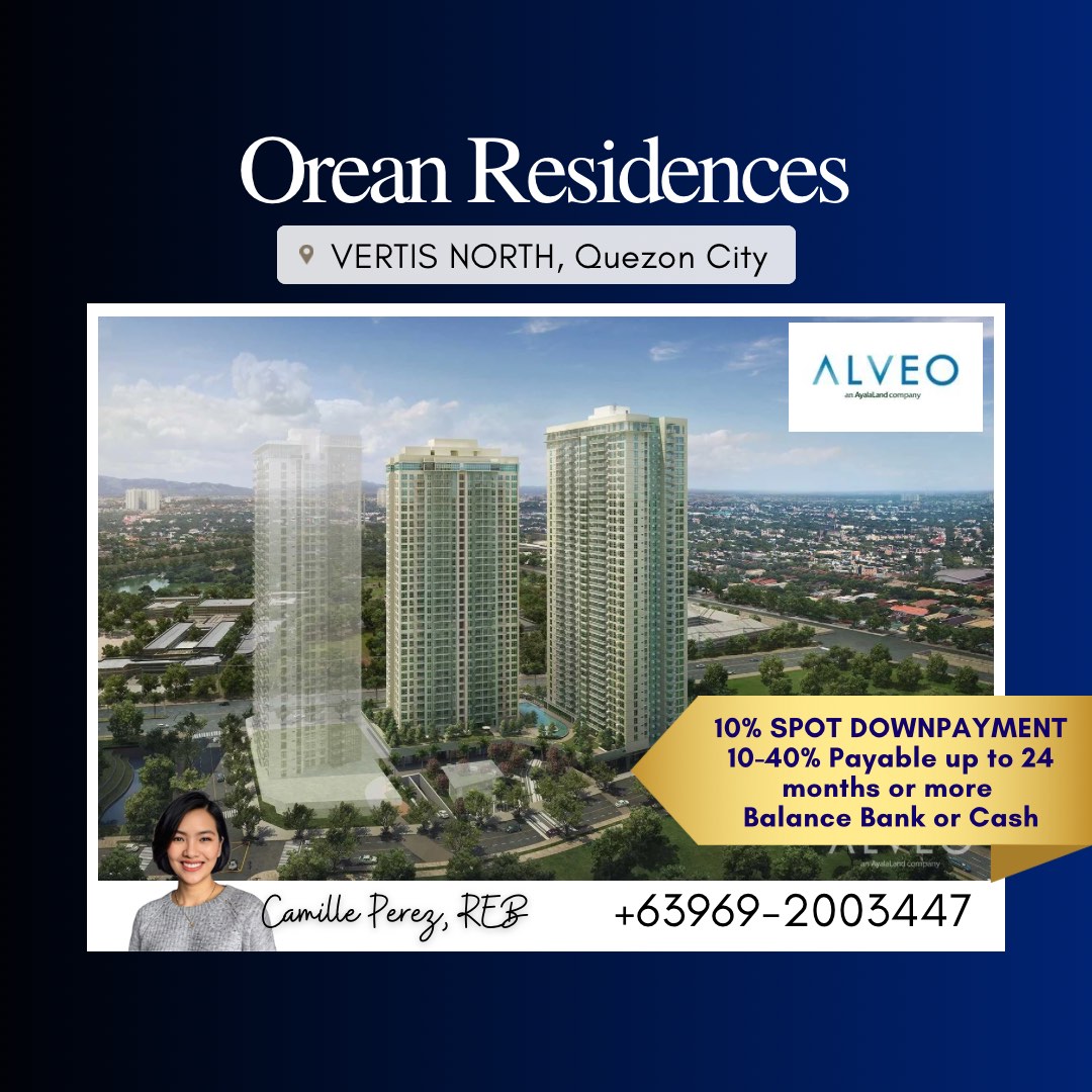 Vertis North Orean Residences by Alveo Land near Ayala Malls, Vertis ...