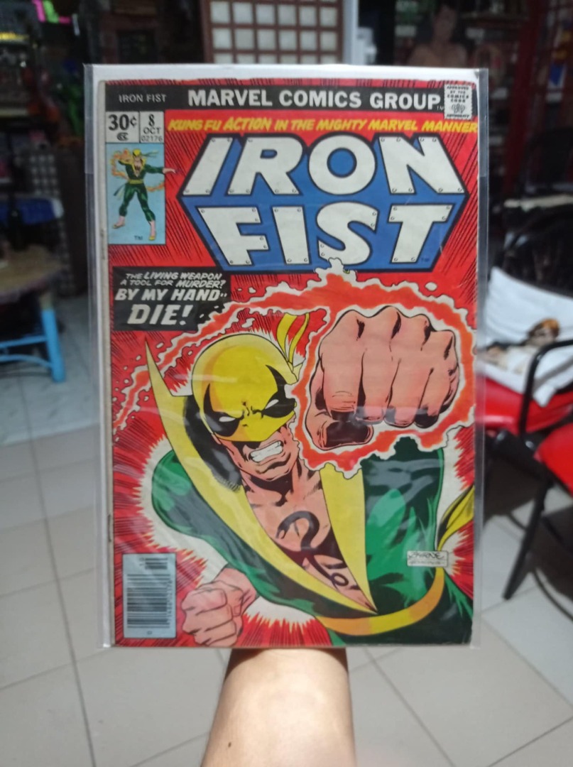 Vintage 1976 Iron Fist #8 Marvel Comics - Iron Fist Origin Retold ...