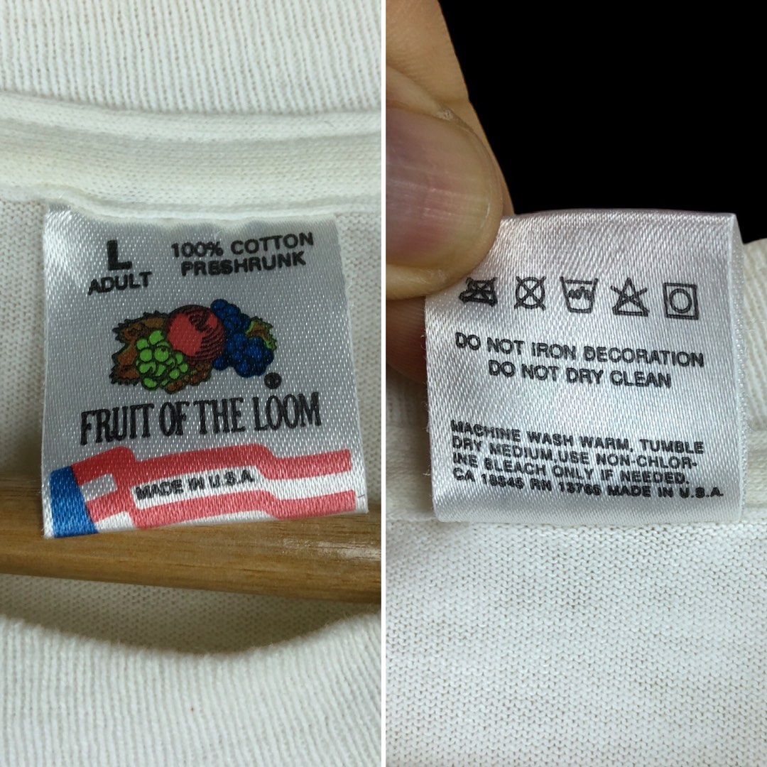 Vintage 90s Hawaii Aloha Heckel Overprint White Tee Shirt Single Stitch ...