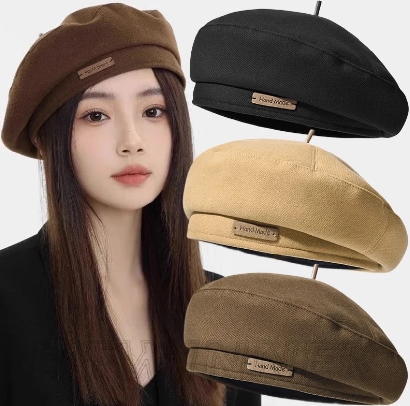 Vintage Beret Cap - Beige, Men's Fashion, Watches & Accessories, Caps ...