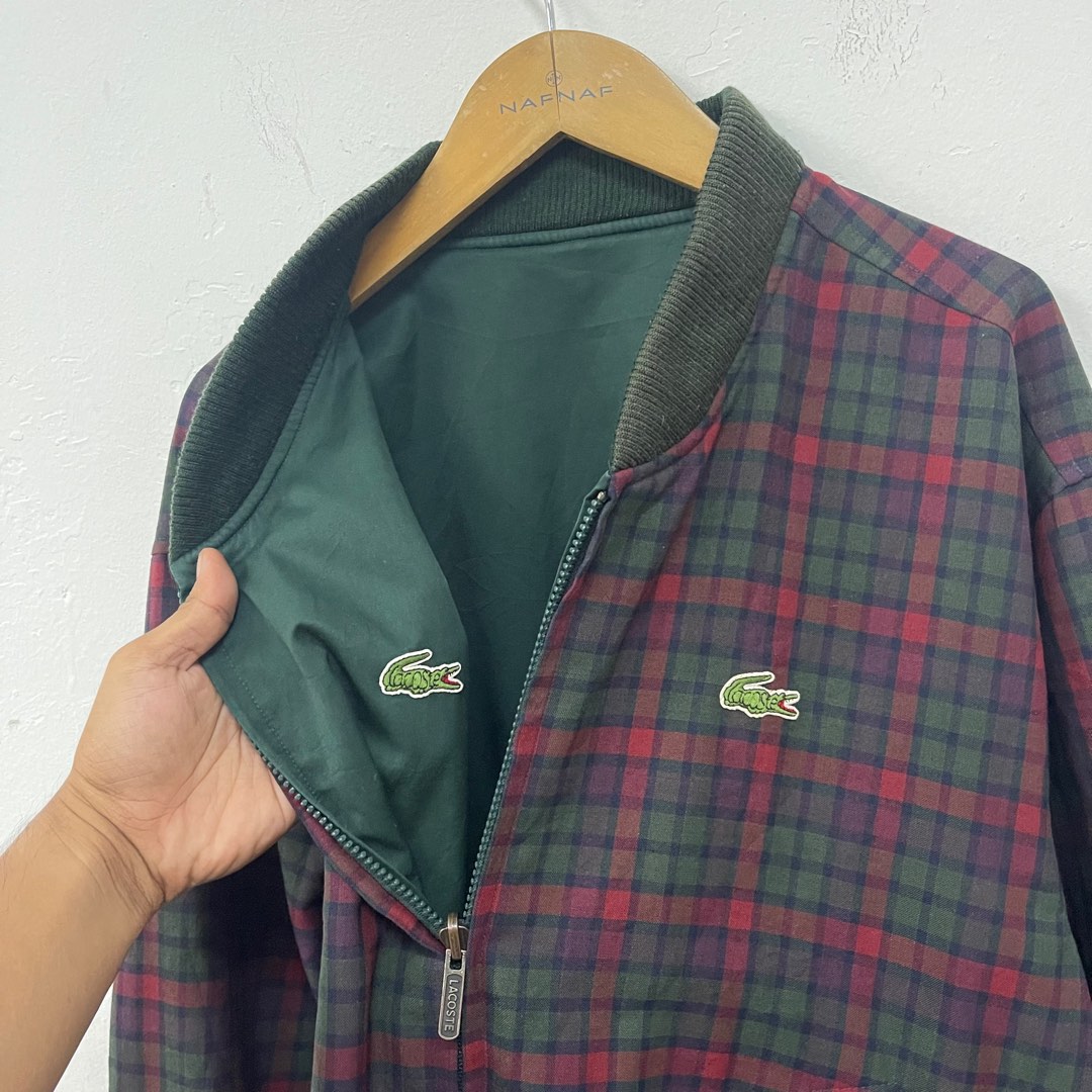 Vintage lacoste reversible bomber jacket, Men's Fashion, Coats, Jackets ...