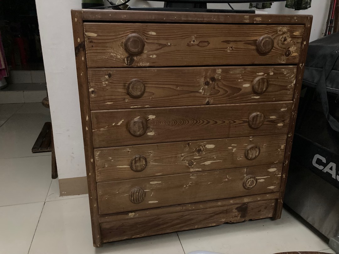 Vintage wooden drawers, Furniture & Home Living, Furniture, Shelves ...