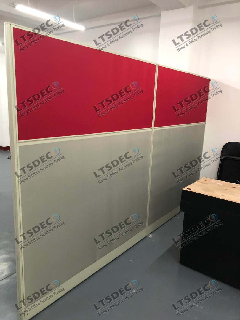 wall panel divider with door office partitions, Furniture & Home Living ...