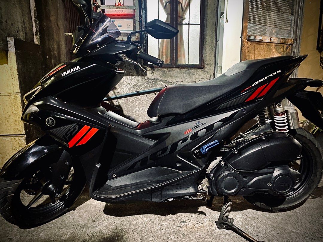 Yamaha Aerox v1 Black Raven, Motorbikes, Motorbikes for Sale on Carousell