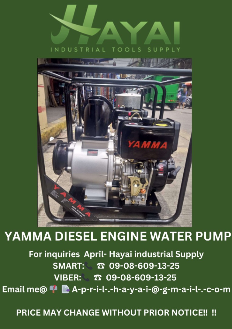 Yamma diesel engine water pump, Commercial & Industrial, Construction ...