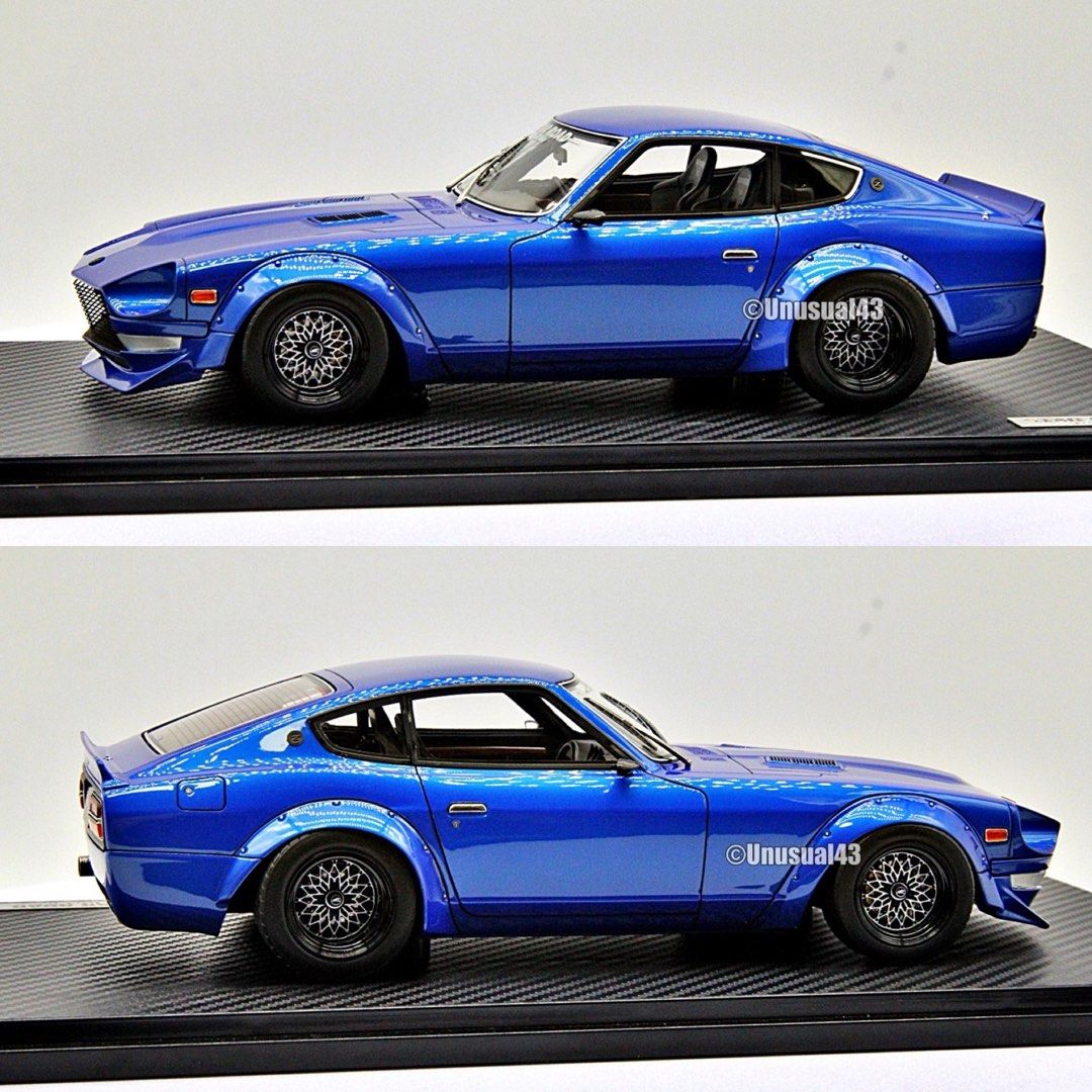 1/18 Ignition Model Nissan Fairlady Z (S30) STAR ROAD Blue Metallic, Hobbies & Toys, Toys ...