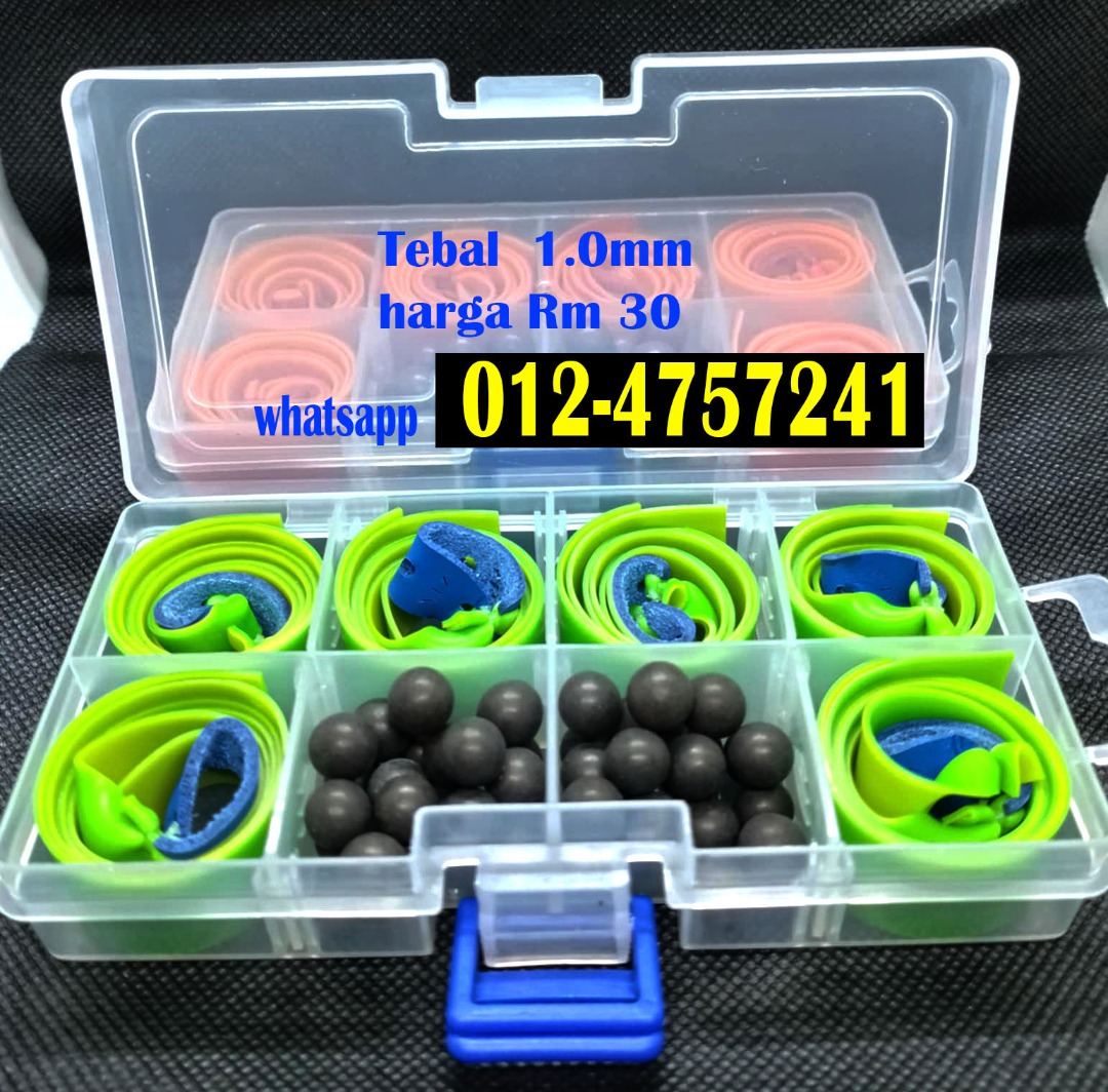 1 box 6 pcs getah lastik slingshot katapel, Sports Equipment, Other ...