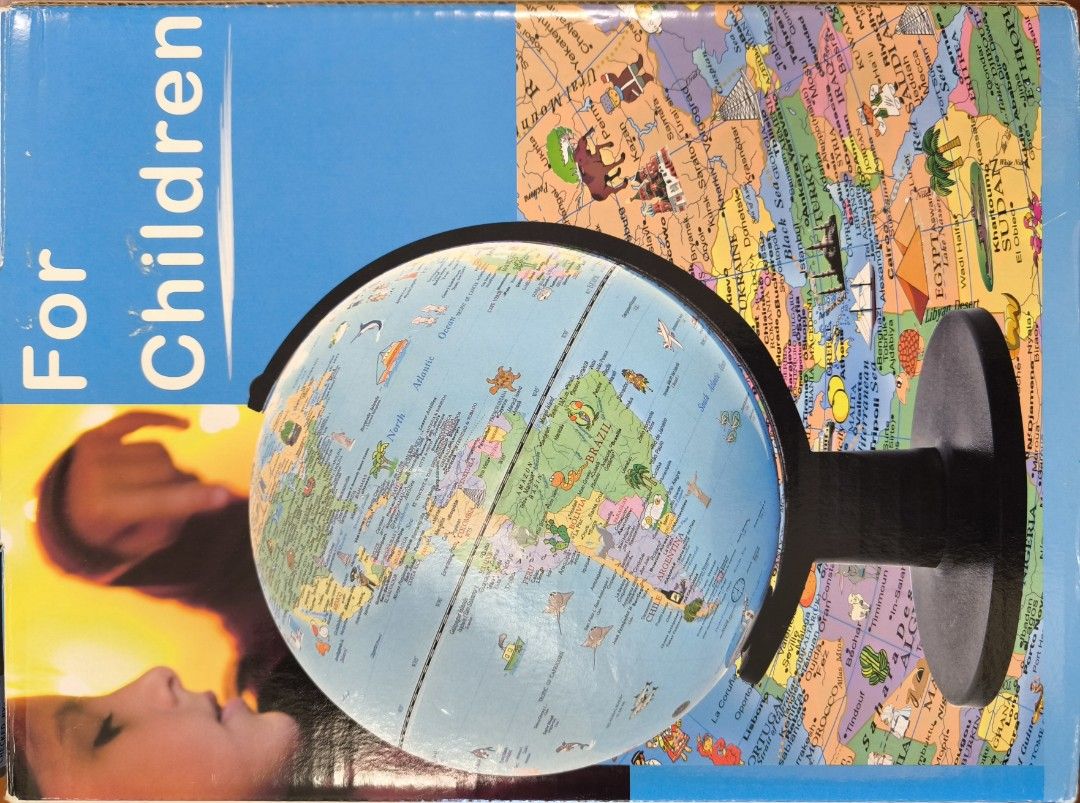 25cm Dia. Political Map Kids Animal Globe For Children 直徑 25cm 動物世界地圖 ...