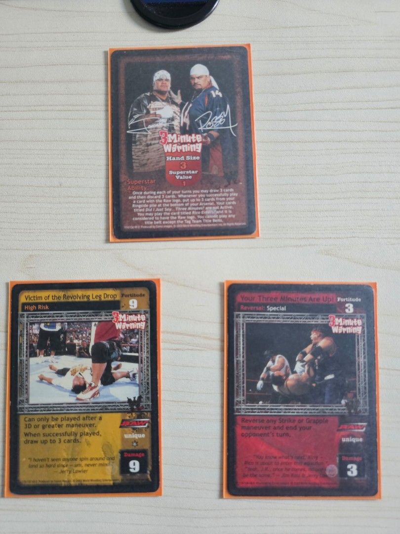 3 Minute Warning Lot WWE RAW DEAL, Hobbies & Toys, Toys & Games on ...