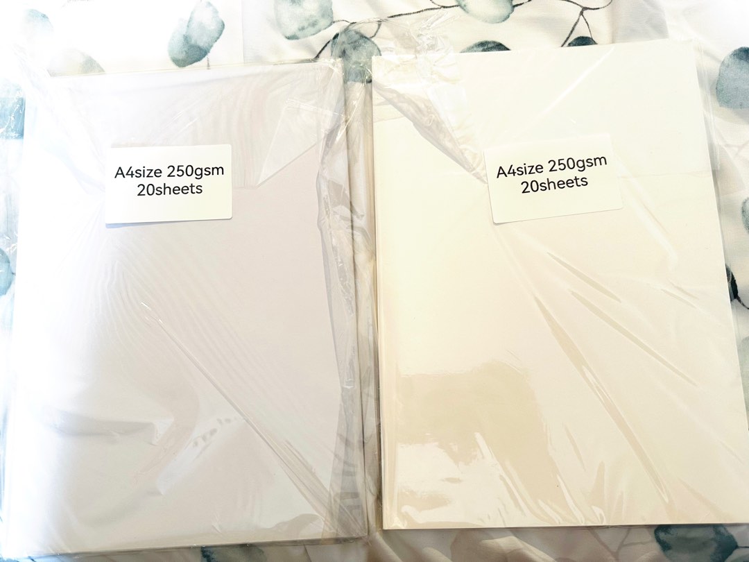 A4 paper 230 or 250gsm - in glossy and matt (set of 20 or 50 each ...