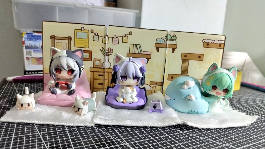 Aether Gazer Death Deities Pajamas Series Chibi Figure Set Gacha Yostar ...