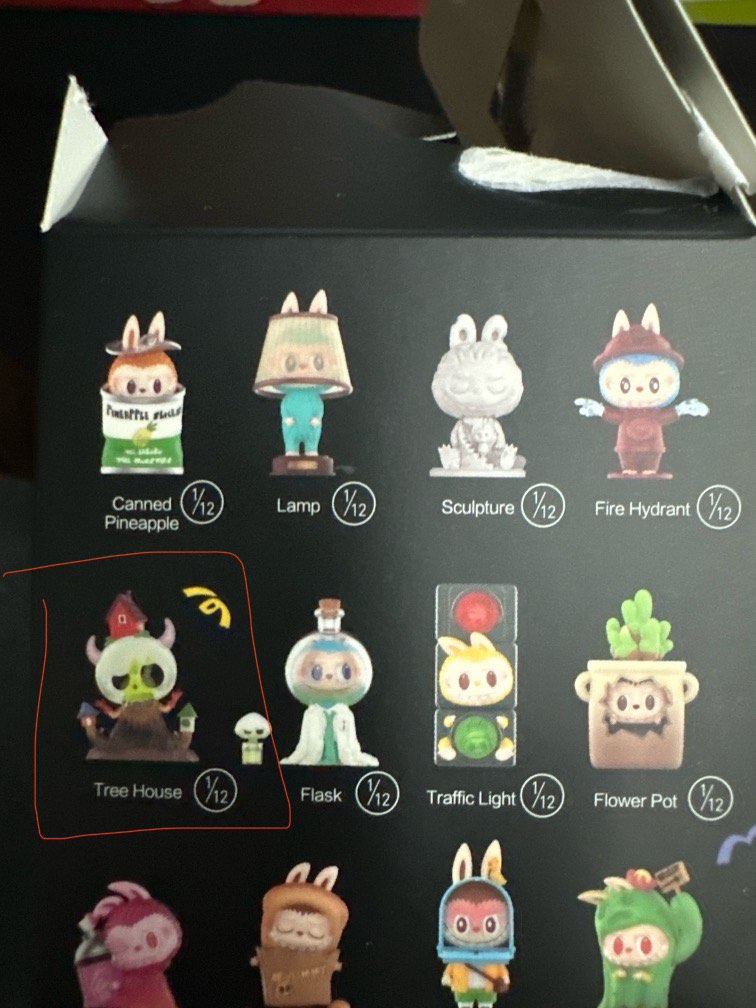 Almost hidden labubu, 興趣及遊戲, 玩具 & 遊戲類 - Carousell