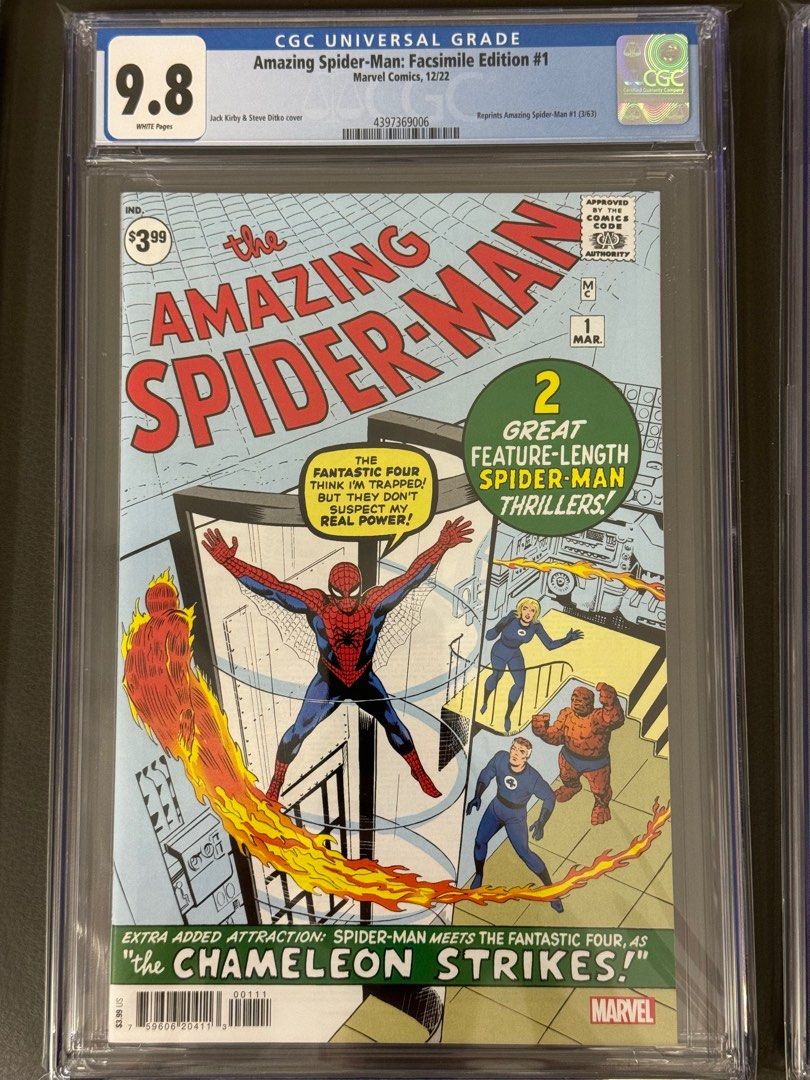 Amazing spider-man #1 facsimile cgc 9.8, Hobbies & Toys, Books & Magazines, Comics & Manga on ...