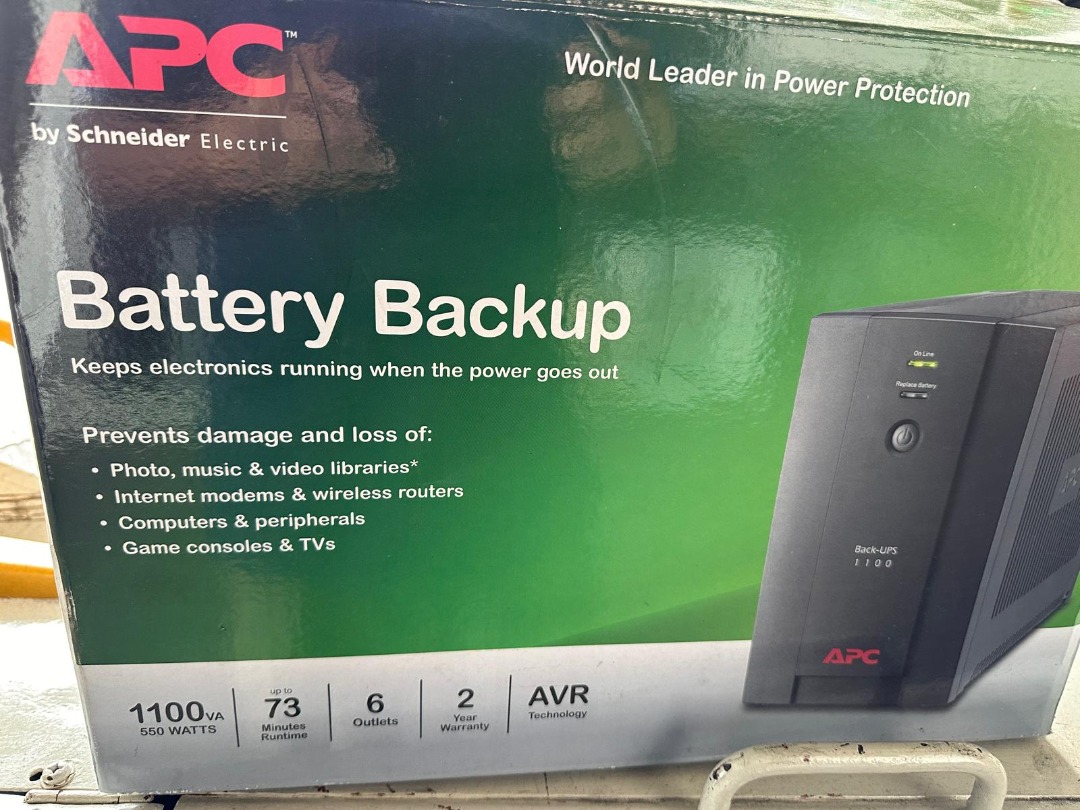 APC Back-UPS 1100VA for Lab / Home and office BX110LI-MS AVR Universal ...