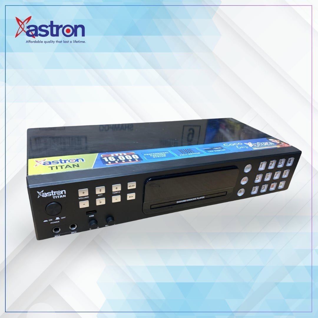 Astron TITAN DVD/USB Player Karaoke System with Latest Songs with CD ...