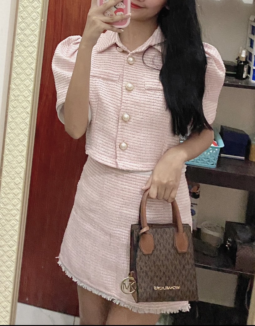 Barbie tweed Coordinates, Women's Fashion, Dresses & Sets, Sets or ...