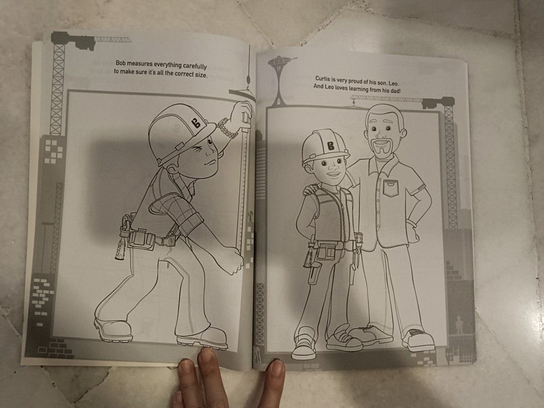 Bob The Builder Mega Colouring, Hobbies & Toys, Books & Magazines ...