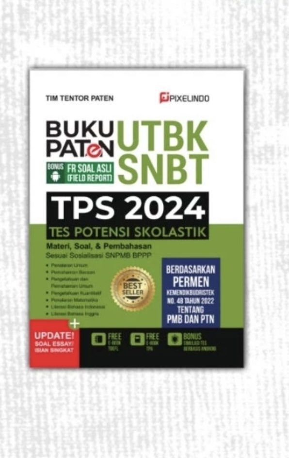 Buku Paten utbk snbt 2024, Buku & Alat Tulis, Buku di Carousell
