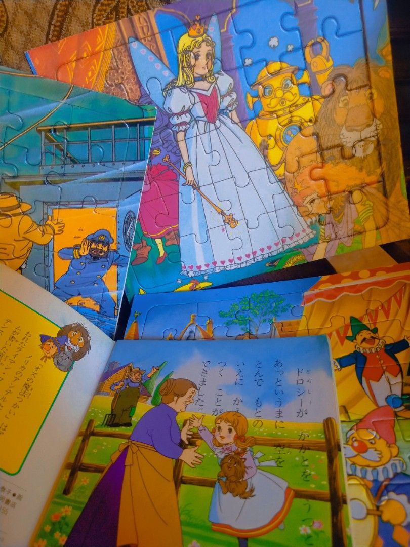 Buku sekai no dowa puzzle jadul dongeng dalam bahasa jepang buku jepang ...
