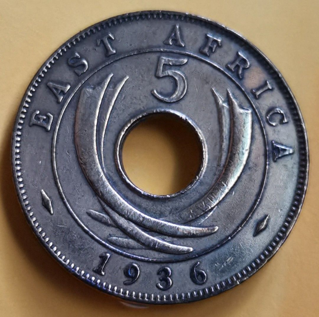 C144: 1936 KN East Africa 5 cents coin, Hobbies & Toys, Collectibles ...