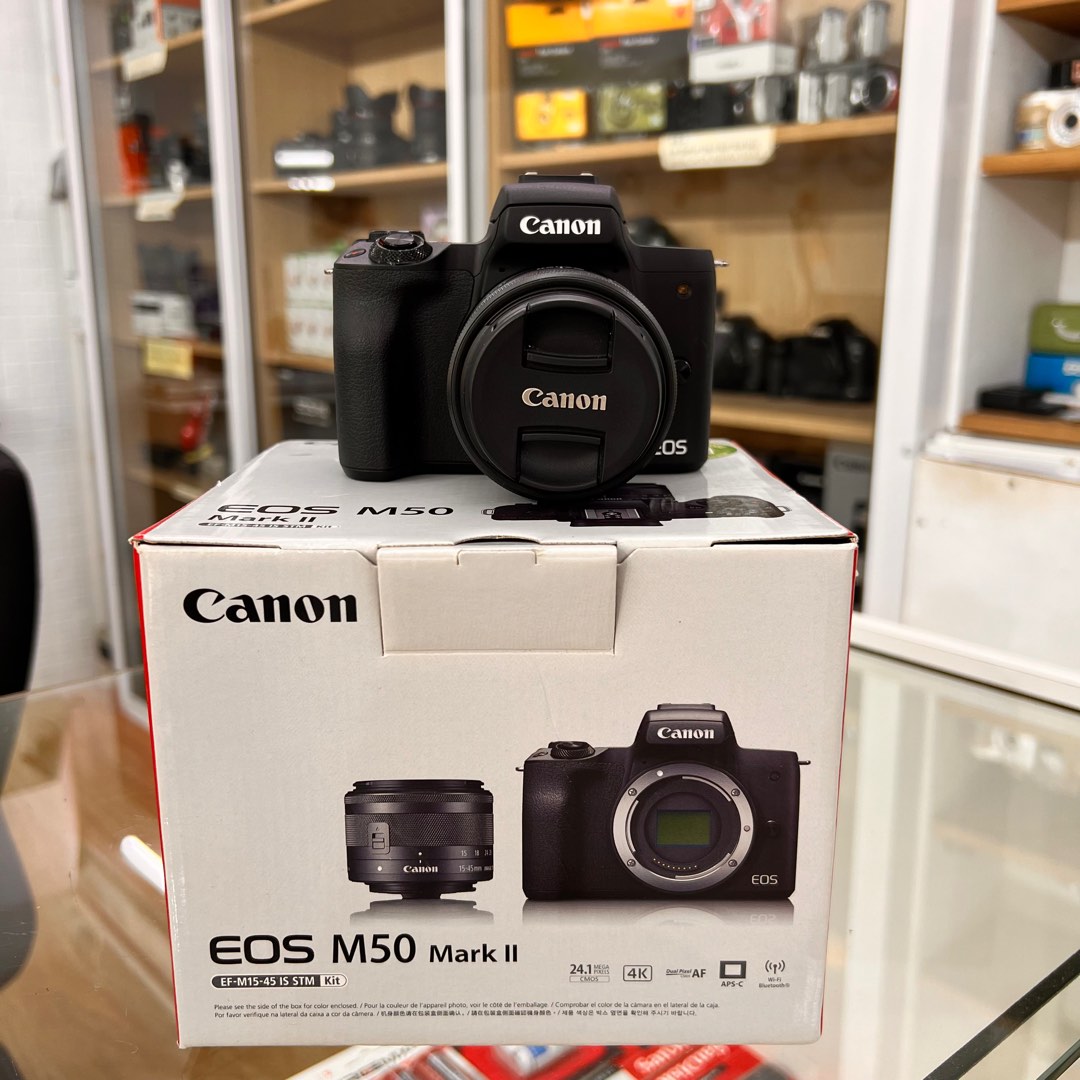 CANON EOS M50 MARK II WITH 15-45MM 99% LIKE NEW FULL SET SC2K ...