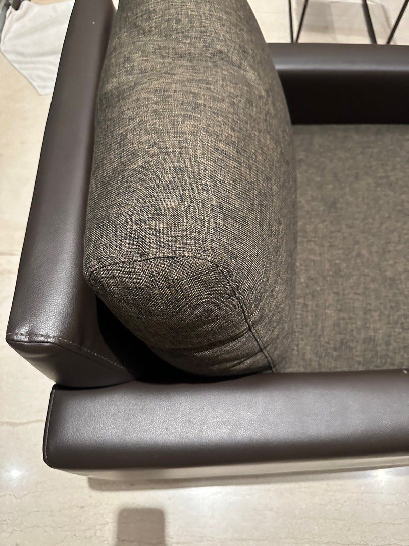 Cellini - brown sofa, Perabotan Rumah di Carousell