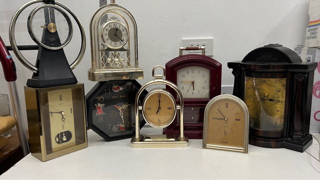 Clocks assorted, Furniture & Home Living, Home Decor, Clocks on Carousell