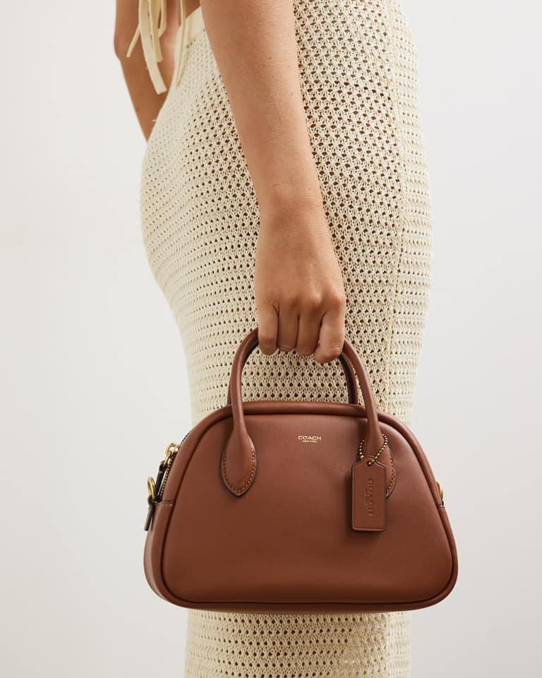 Coach Borough Bowling Bag Brown, Women's Fashion, Bags & Wallets, Cross ...
