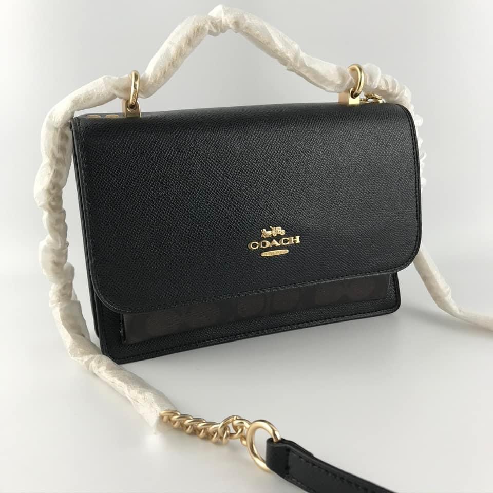 Coach Klare Xbody Dark Brown Mono & Black, Women's Fashion, Bags ...