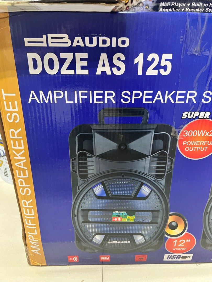 dbAudio DOZE AS 125 Amplifier Speaker Set 300 w x 2, Audio, Soundbars ...