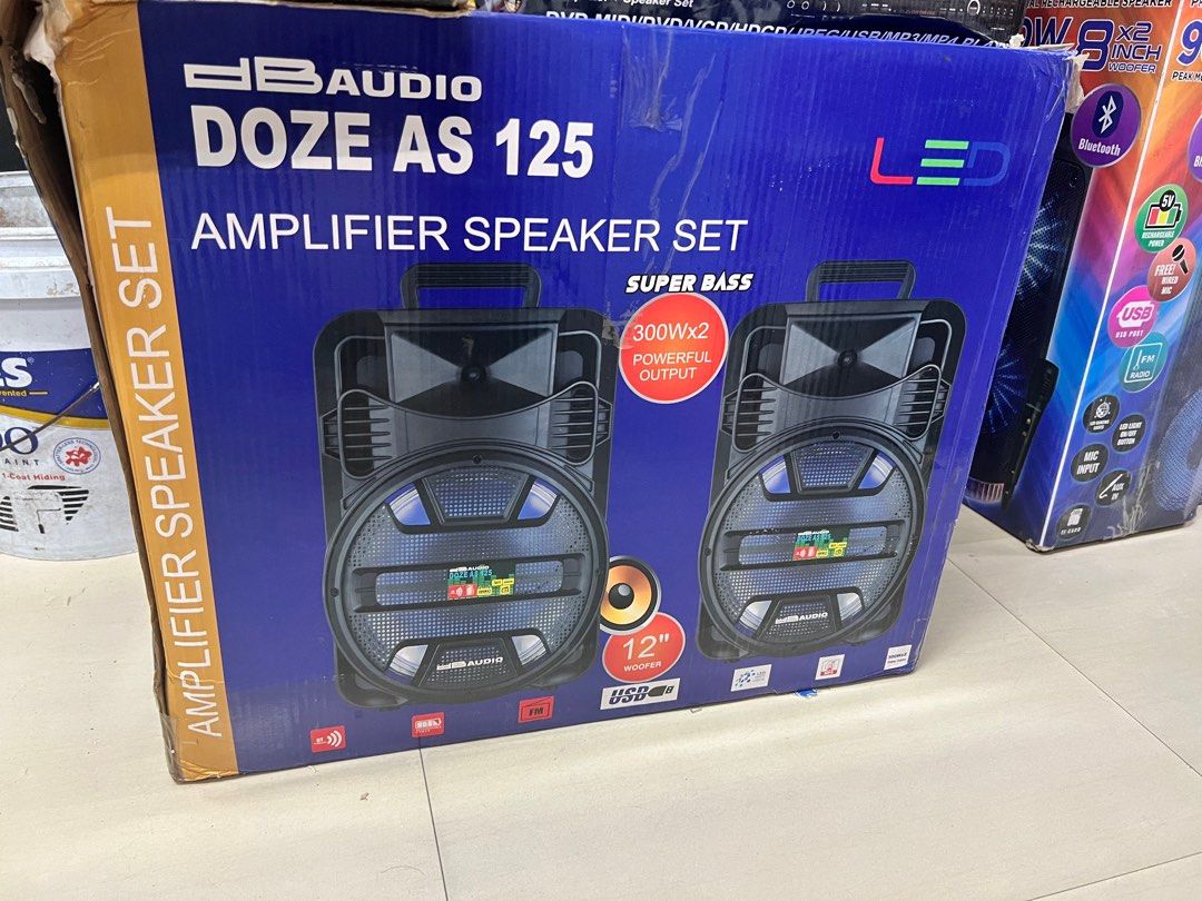 dbAudio DOZE AS 125 Amplifier Speaker Set 300 w x 2, Audio, Soundbars ...