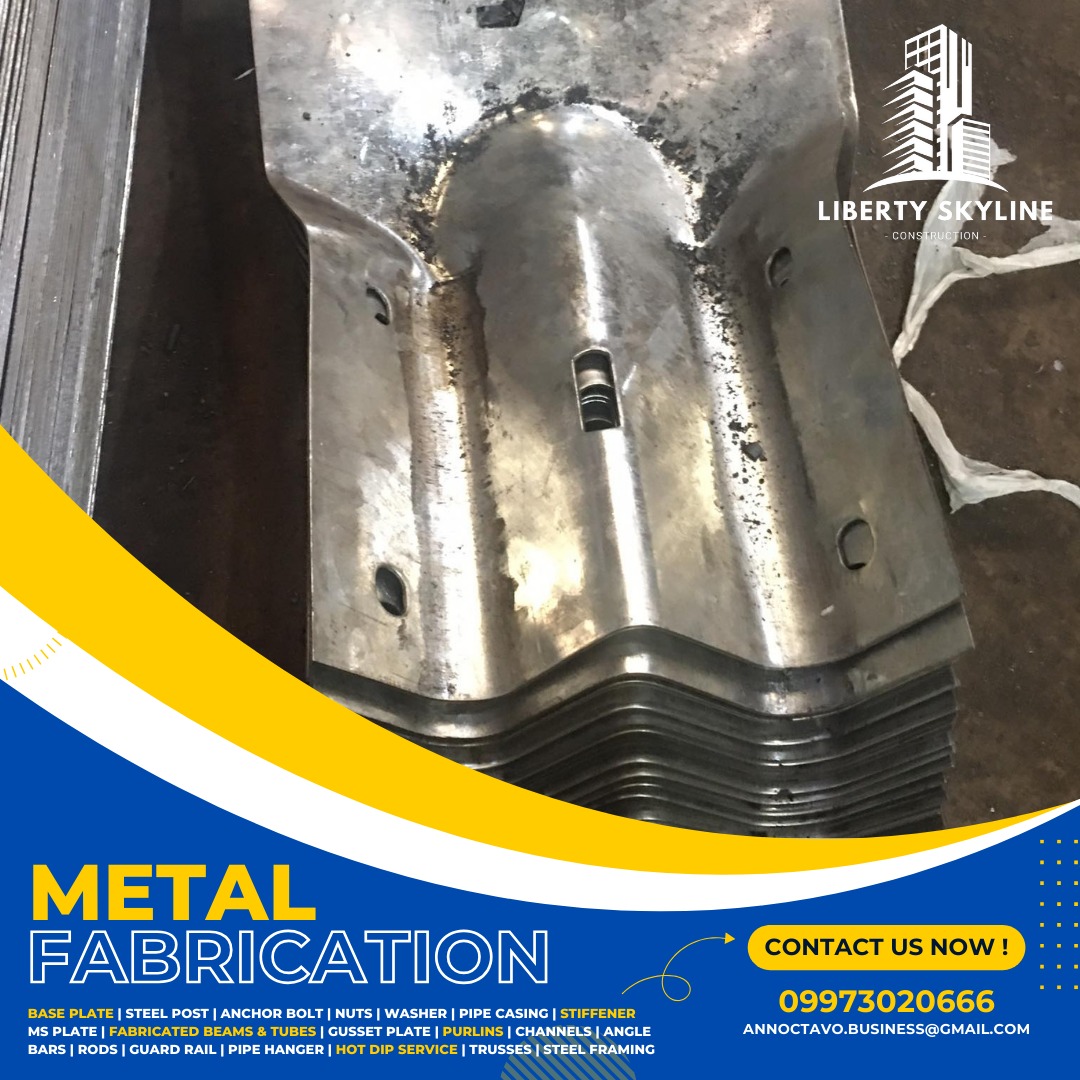 DPWH Fish Tail Guardrail | Pipe Casing | HSS | MS Plate | Flat Bar ...